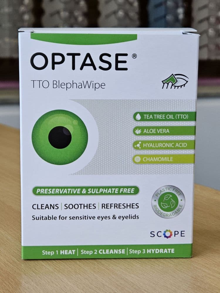 Optase Tea Tree Oil Eye Lid Wipes