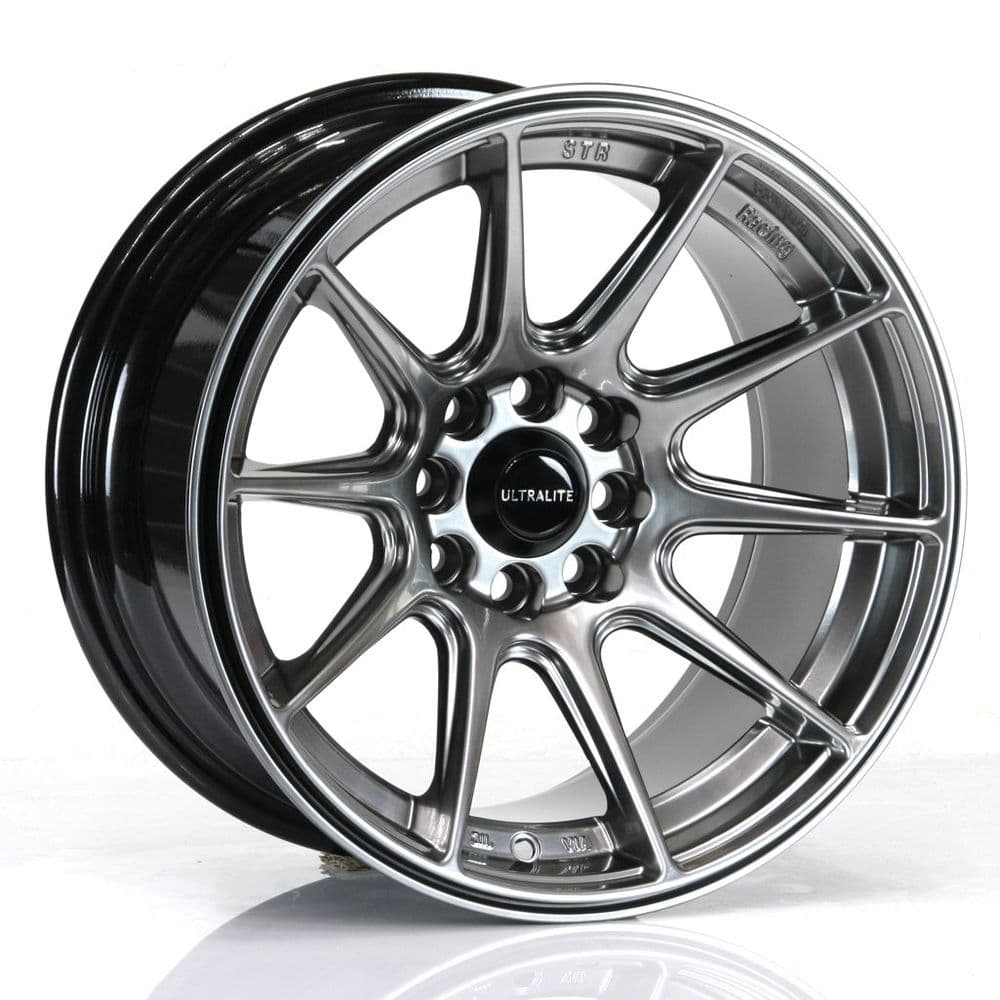 Ultralite Ul11 Wheels 15x8 ET0 4x100/4x108 Chrome Black