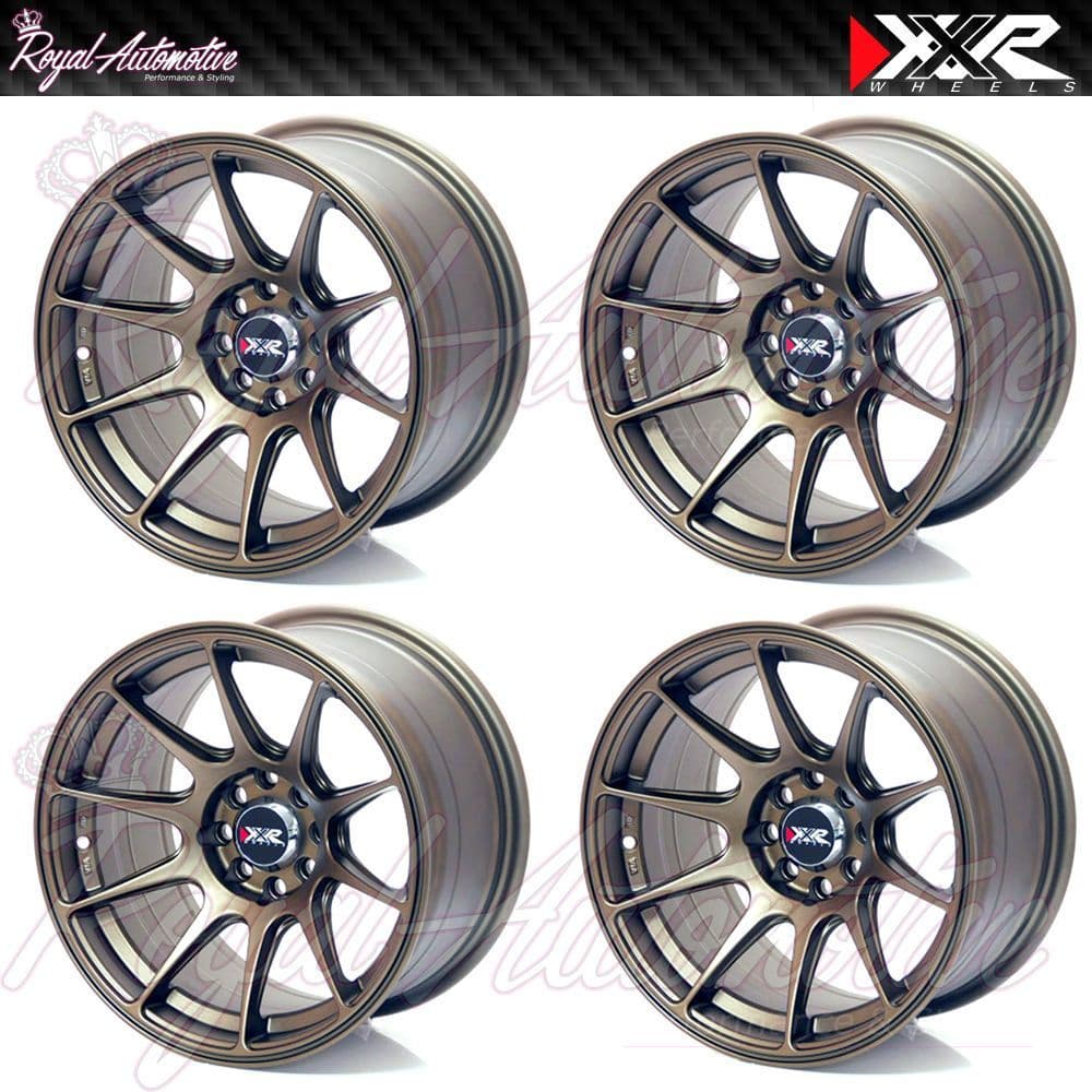 XXR 527 Concave Alloy Wheels 15x8 25 ET0 4x100 4x108 Flat Bronze JDM ...
