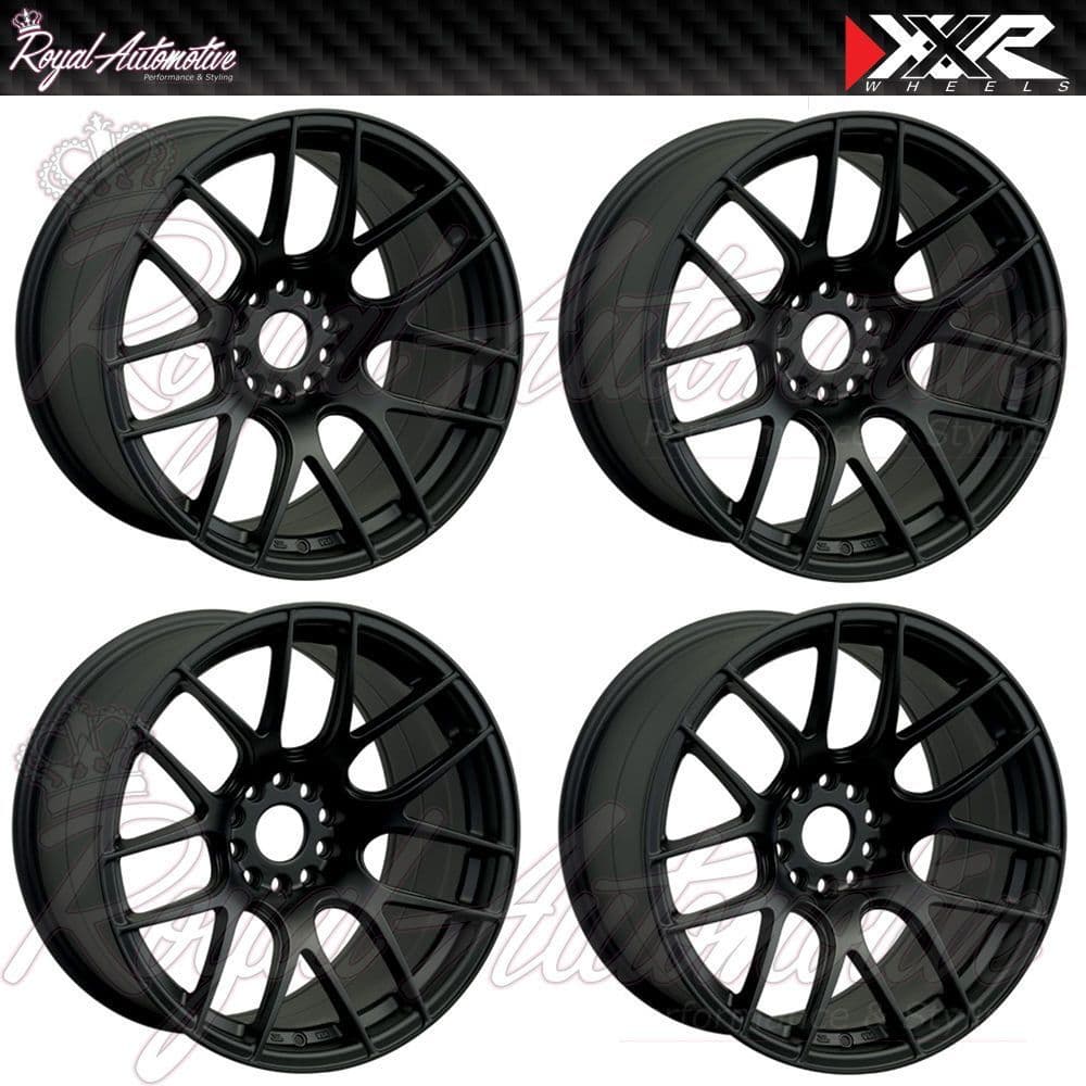 XXR 530 Concave Alloy Wheels 18x8 75 ET20 5x100 5x114 3 Flat Black JDM Euro