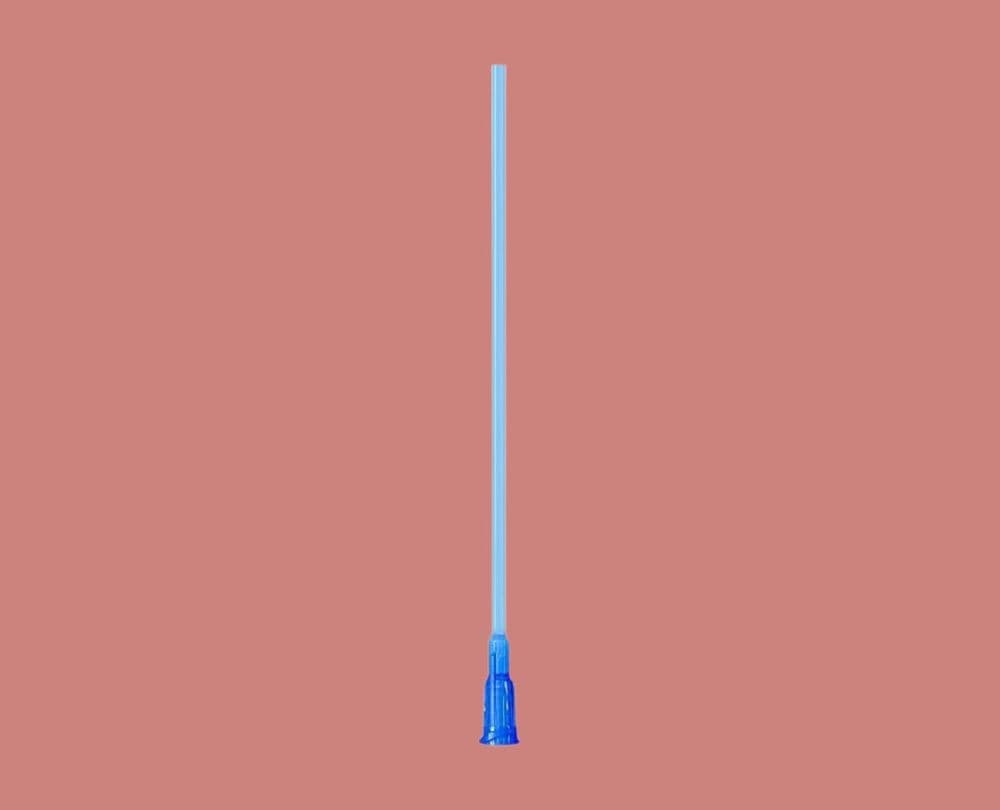 ADTF12-3 Flexible Tube Teflon PTFE Luer Lock 3" Long Tip Blue Adhesive ...
