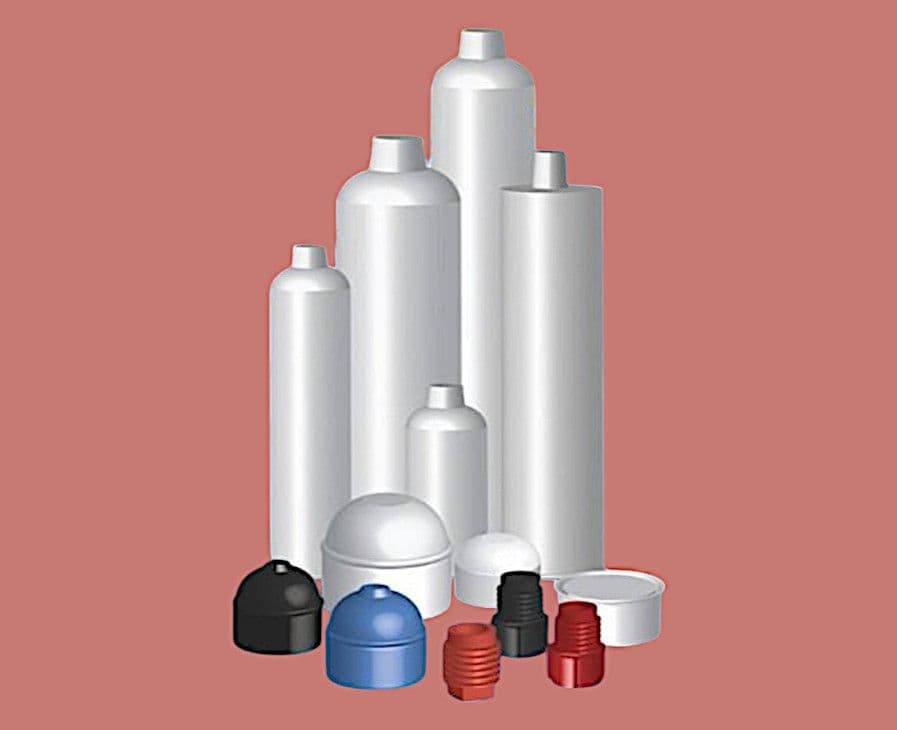 12oz Natural Cartridge Plunger Kit LDPE TS120CKIT-RIBLD Adhesive ...