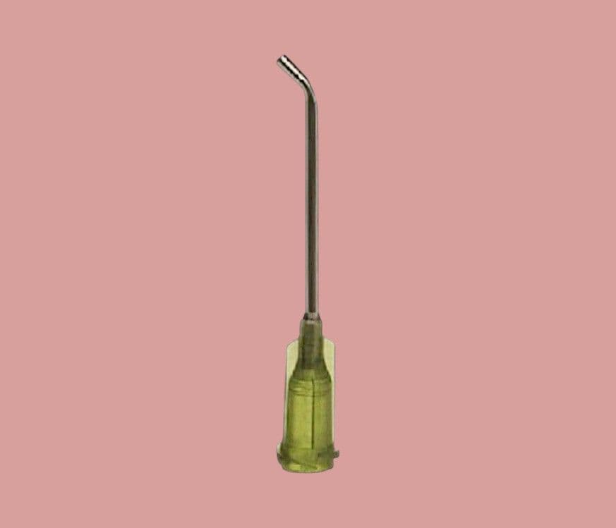14 Gauge Precision TE Bent Angled Tip Olive Adhesive Dispensing ...