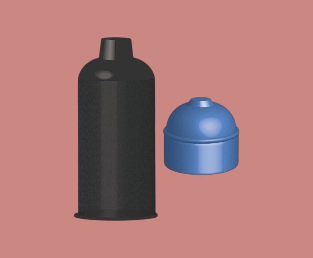 2.5 oz Black HD Cartridge Plunger Kit TS25CKIT-BP Adhesive Dispensing ...