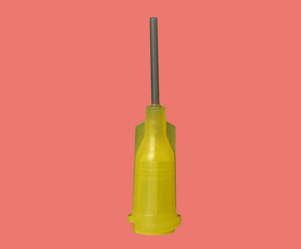 TF20-1/2 20 Gauge Flexible Tube Teflon PTFE Luer Lock 0.5" Long Tip ...