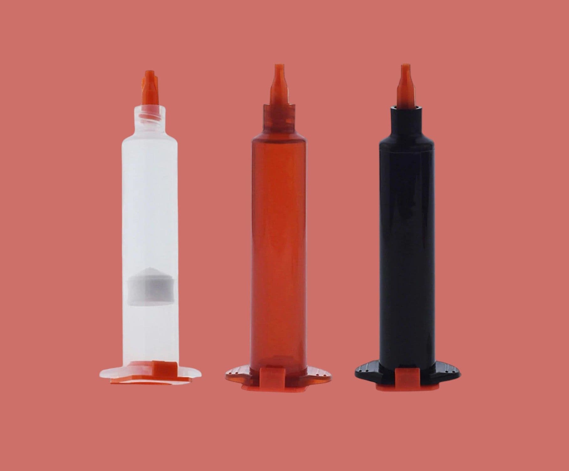 30cc/55cc Syringe Barrel Adapter Assembly Receiver Adhesive Dispensing ...