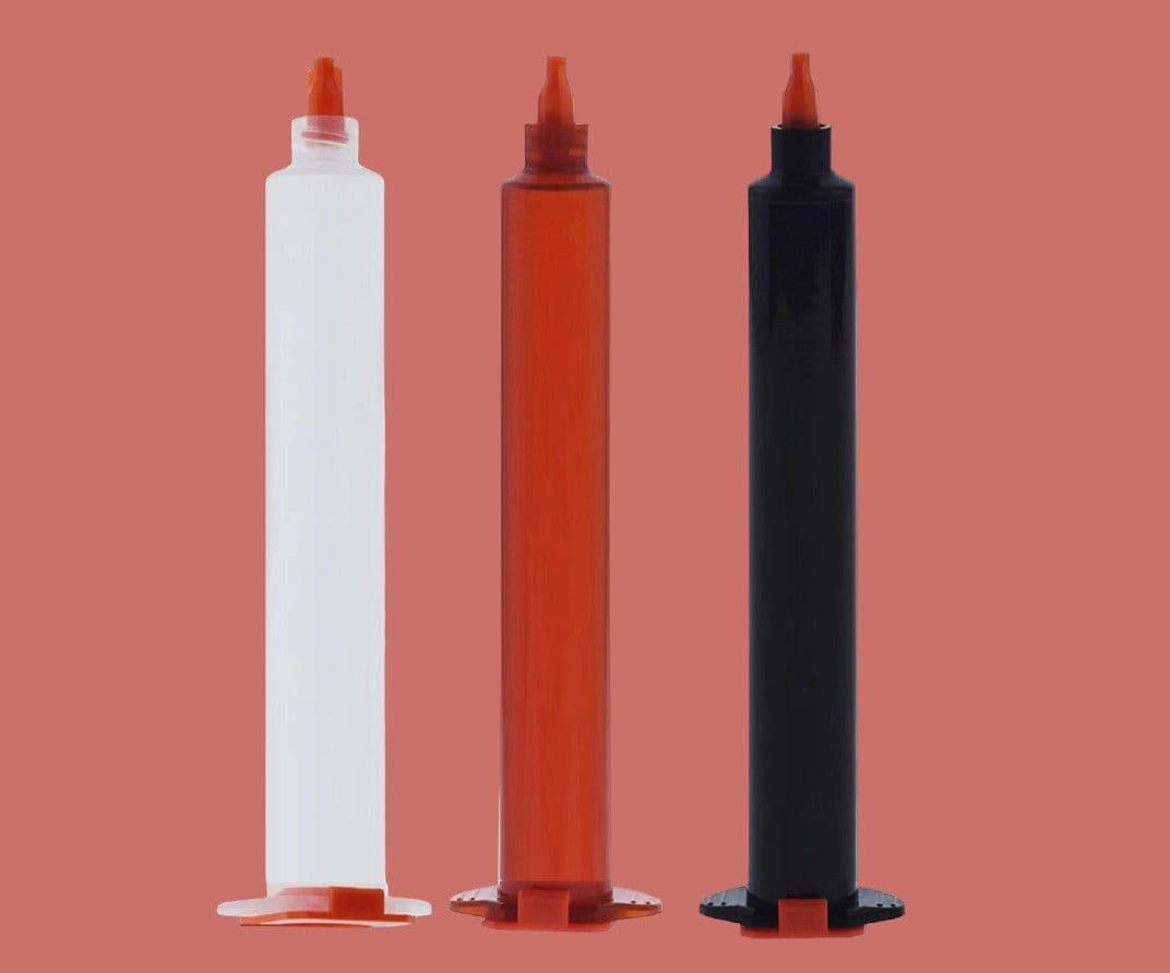 30cc/55cc Syringe Barrel Adapter Assembly Receiver Adhesive Dispensing ...