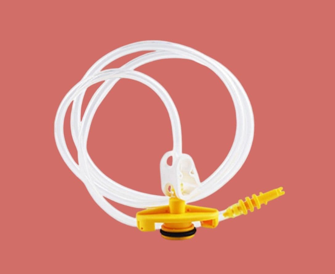 30cc/55cc Syringe Barrel Adapter Assembly Receiver Adhesive Dispensing ...