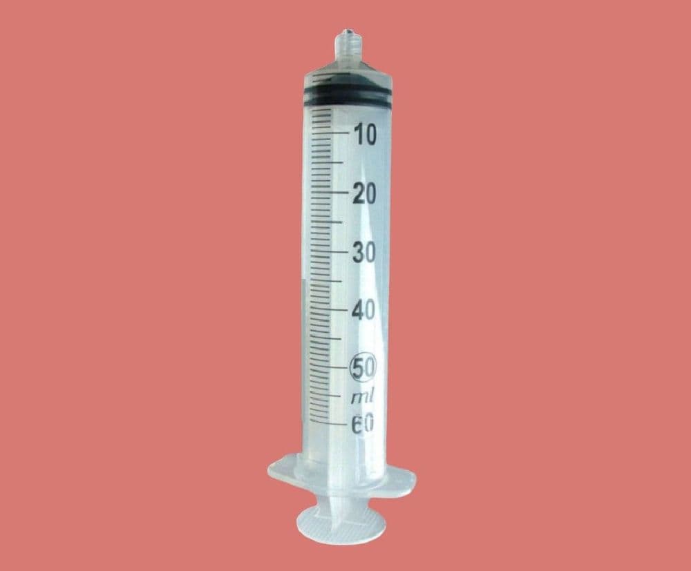 60cc 60ml Graduated Syringe Luer Lock MS460LL-1G Gluebond Adhesive ...