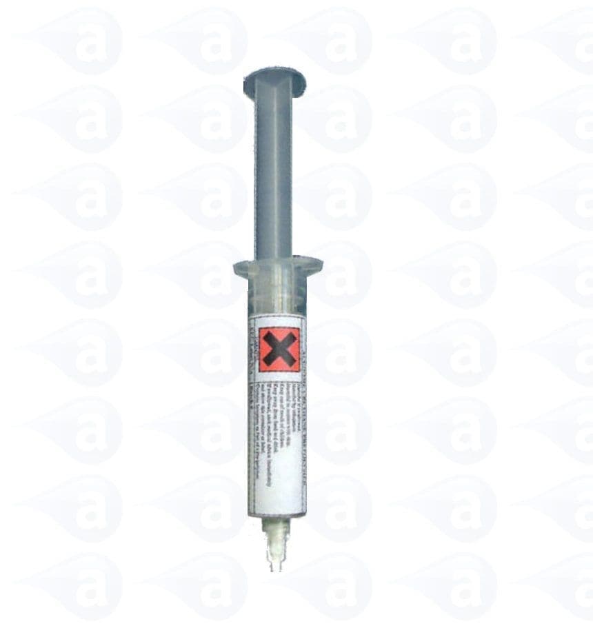 Manual Unmarked Syringe filled with Dow Corning 3140 Clear RTV