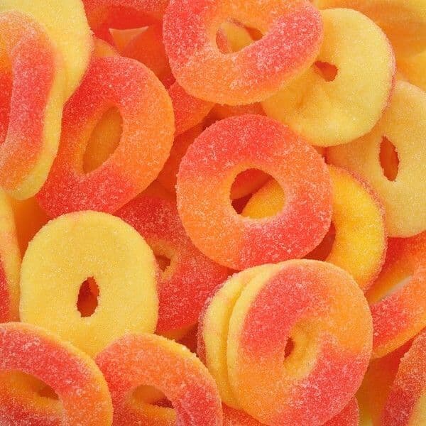 Apollo Sour Rings - Peach