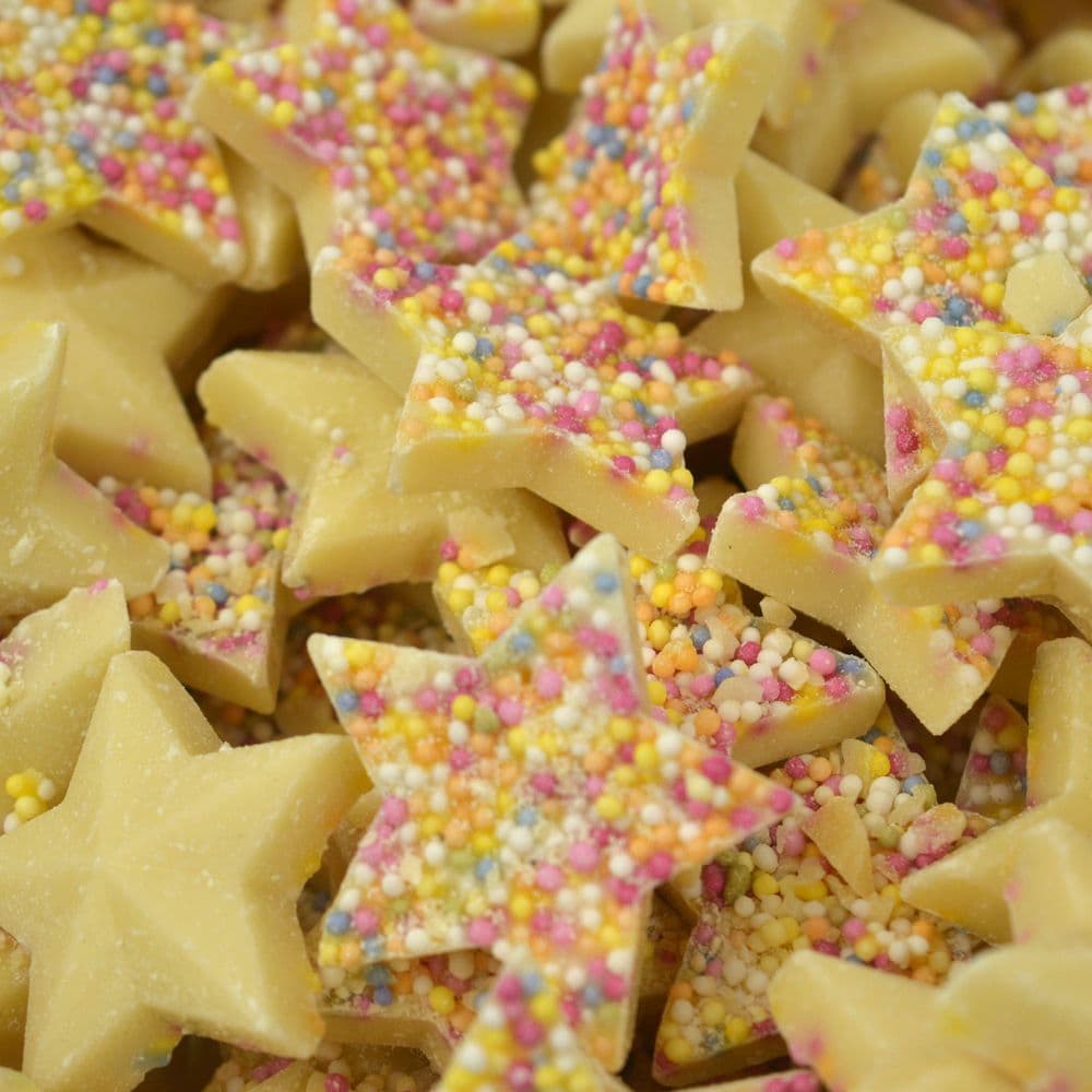 White Chocolate Stars | Chocolate Sweets | Flossy Treats
