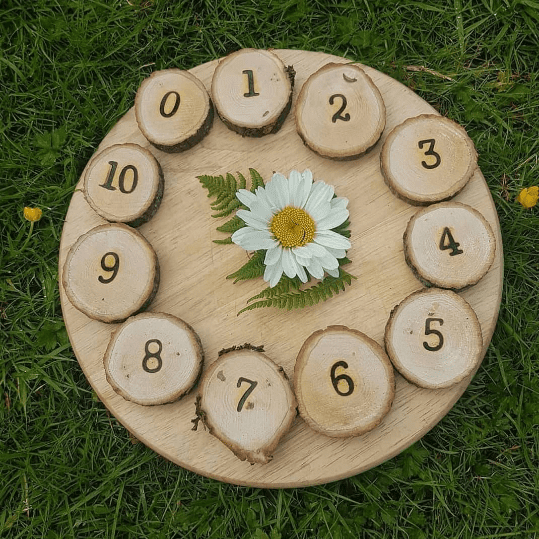 0-10 Wood Burned Numbers