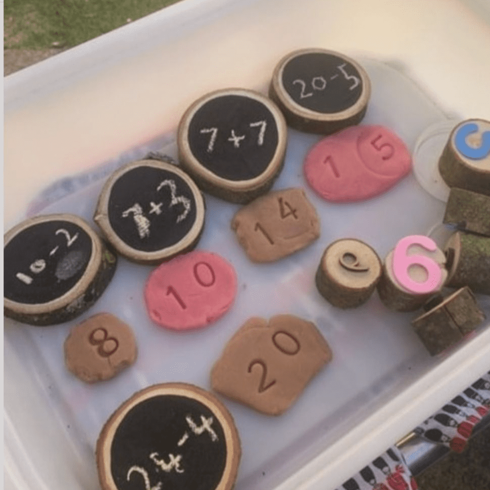 0-9 Number Play Dough Stamps