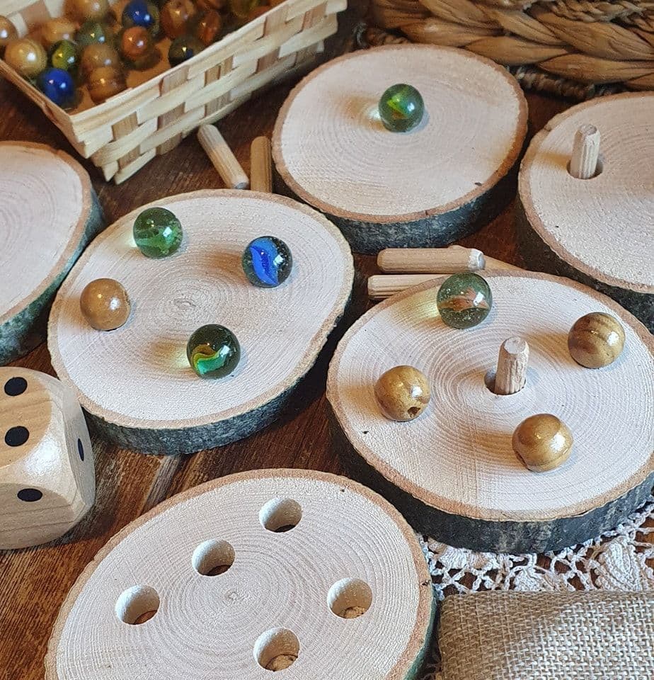 Dice Inspired Log Slice Threading Set