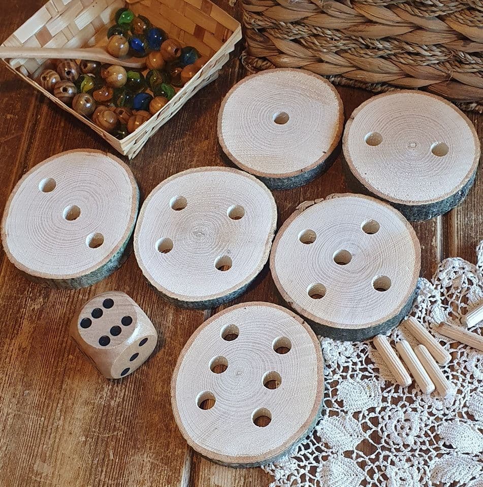 Dice Inspired Log Slice Threading Set