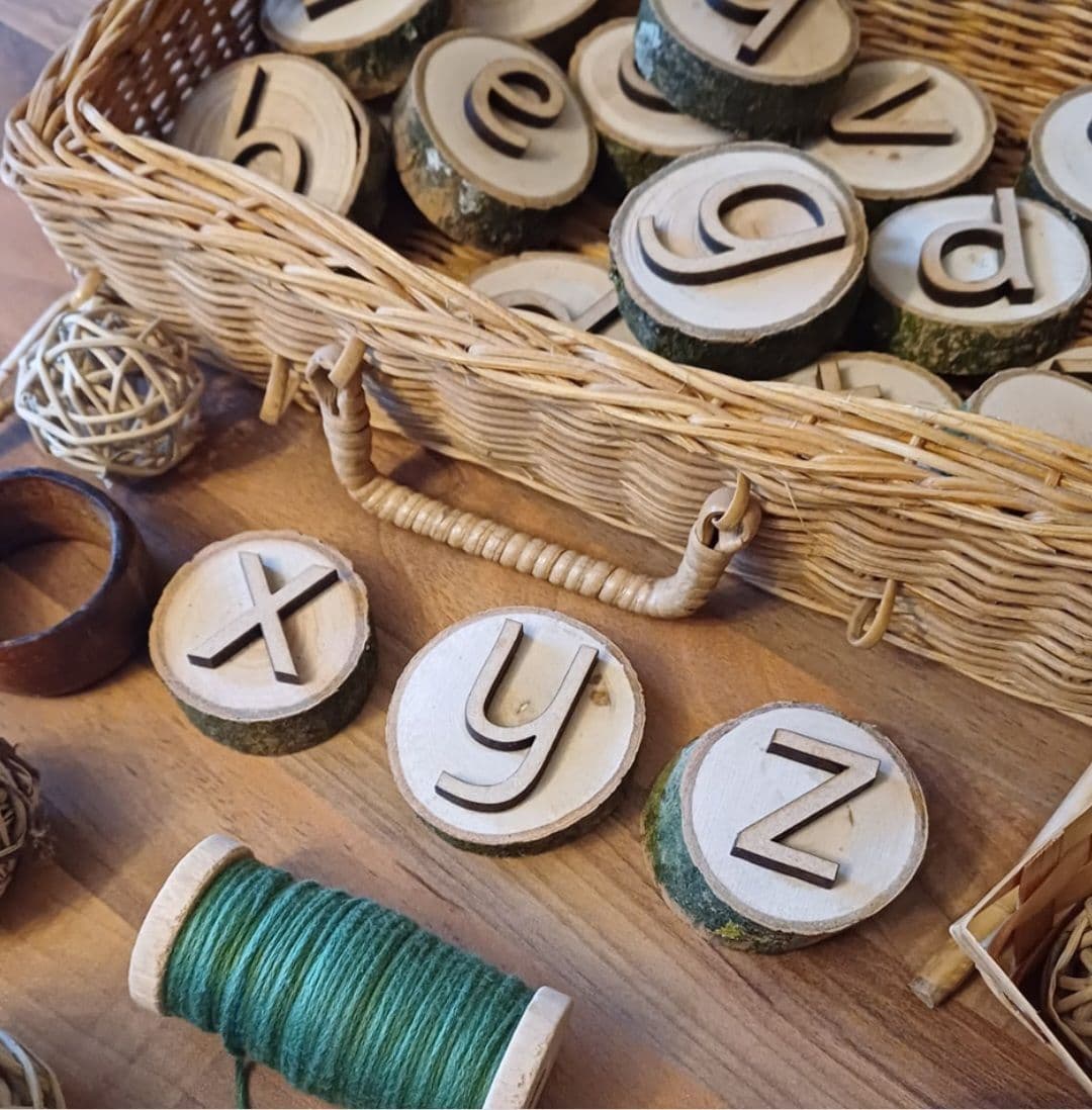 Natural Log Slice Alphabet