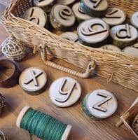 Natural Log Slice Alphabet