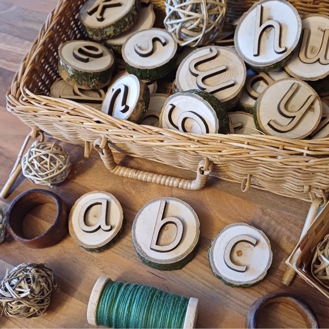 Natural Log Slice Alphabet