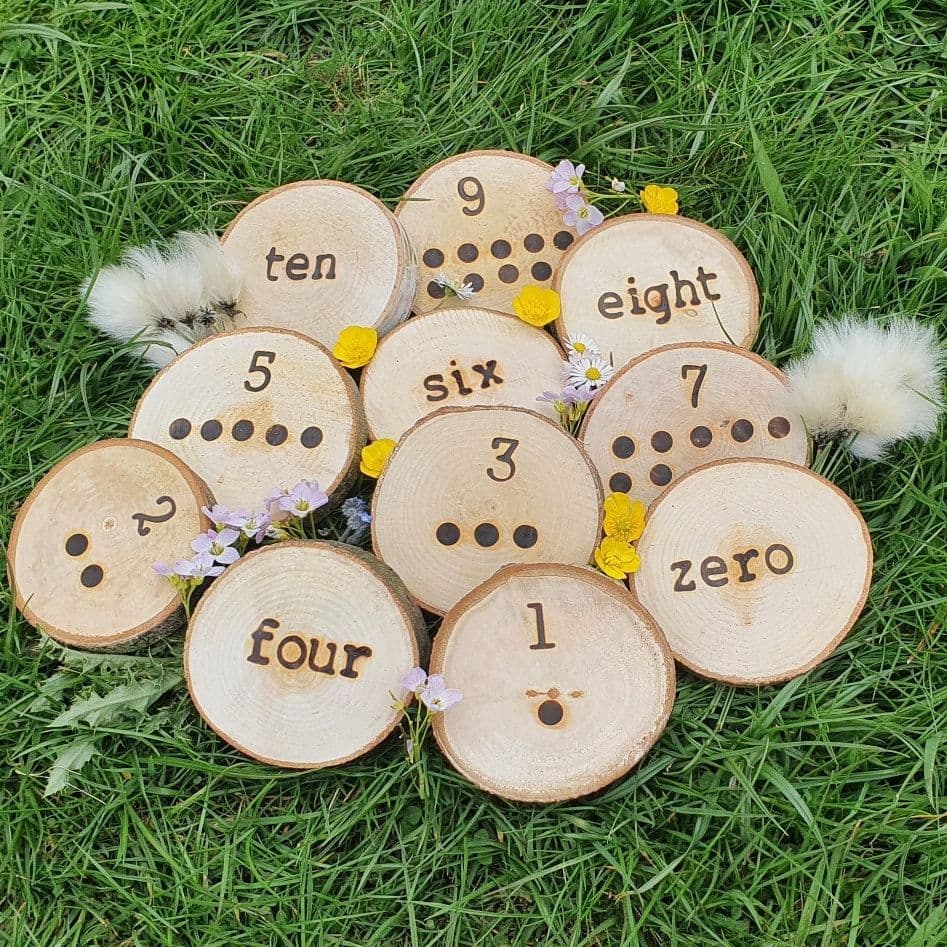 Subitising Log Slices Set 0-10