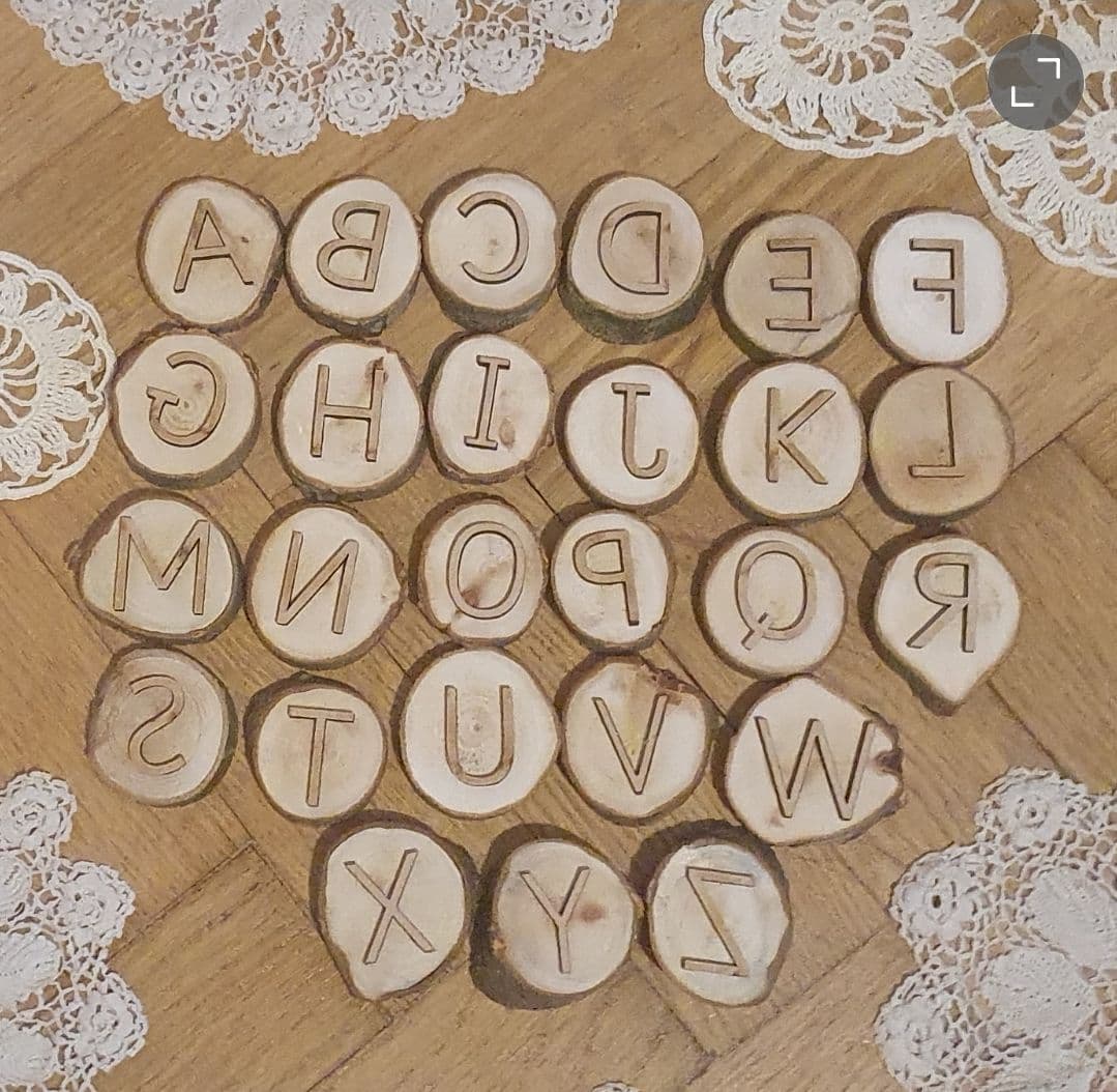 Upper Case Alphabet Play Dough Stamps