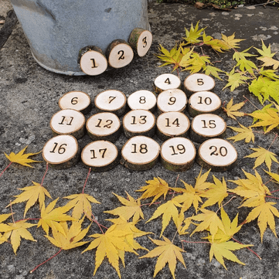 Woodburned Letters & Numbers