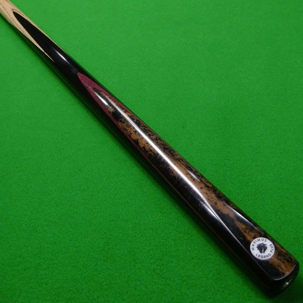 1pc Maximus Legend Plus snooker cue - Ash Ebony & Speckled Macassar C