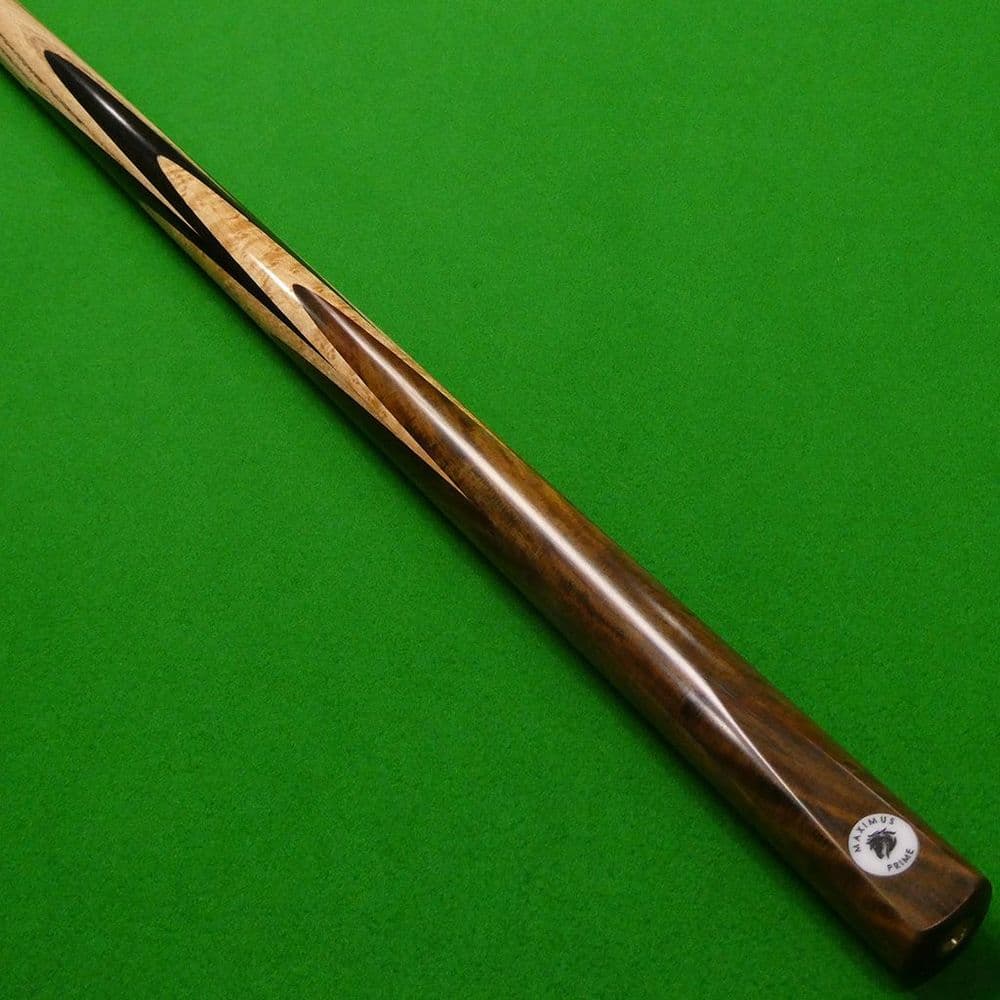 1pc Maximus Prime snooker cue - Ash Ebony Birds Eye & Siam