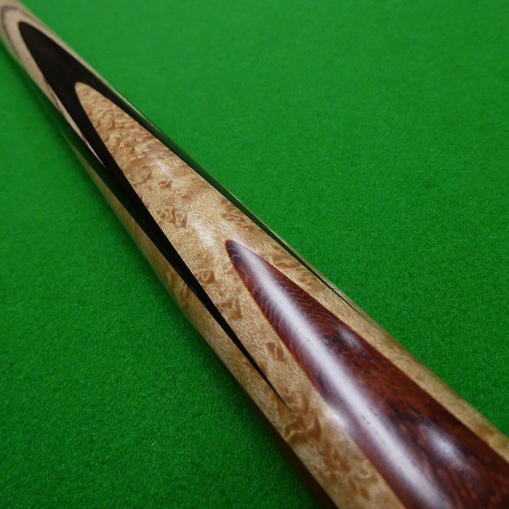 1pc Supreme 36 Hand spliced snooker cue Ash Ebony Birds Eye & Rosewood A