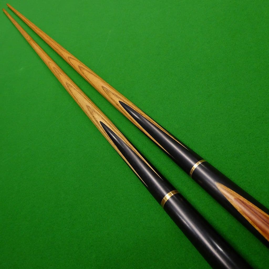 2 x 3/4 Hunt O Byrne Hand made snooker cues Circa 1984
