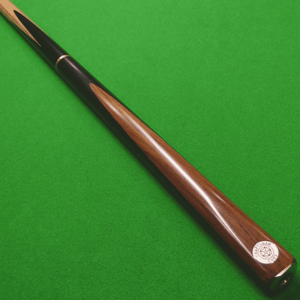 3/4 Craftsman Century Snooker cue - Hand Spliced Ash Ebony & Rose A