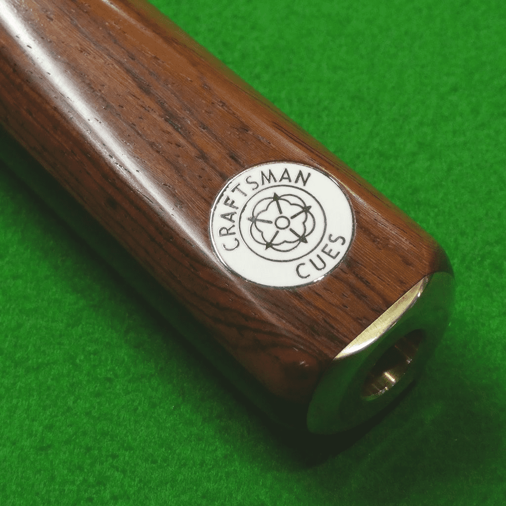 3/4 Craftsman Century Snooker cue - Hand Spliced Ash Ebony & Rose A