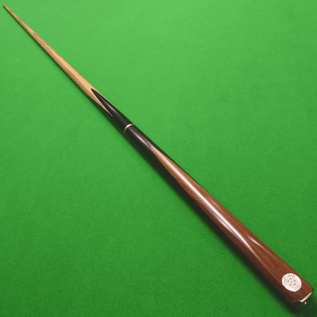 3/4 Craftsman Century Snooker cue - Hand Spliced Ash Ebony & Rose A