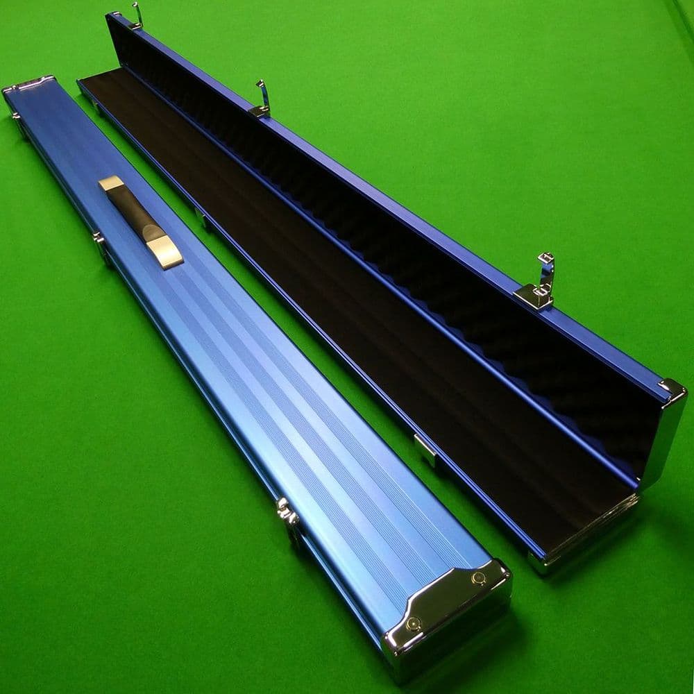 3/4 Pro Line Blue Aluminium cue case wide 3 Section