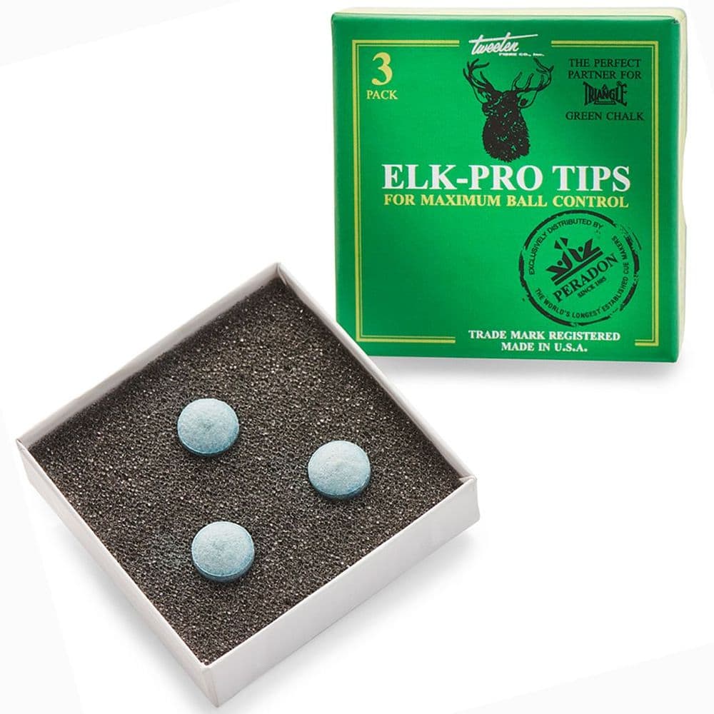 Elk Pro cue tips 1 box of 3
