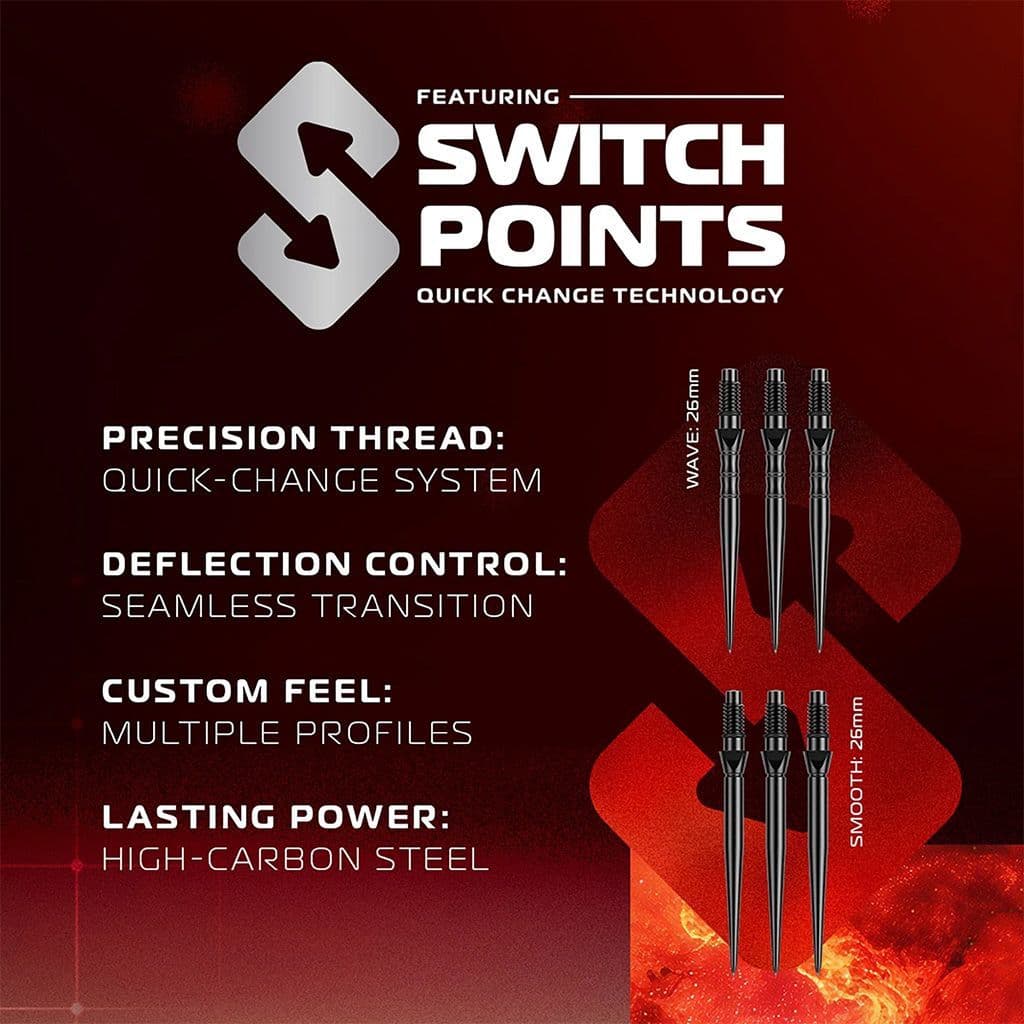 Fornax Switch Point darts set - Parallel 90 Tungsten