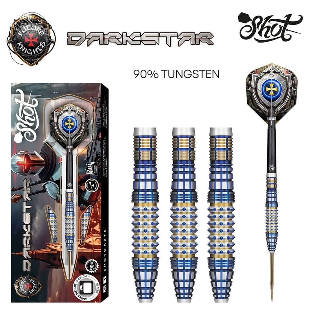 Future Knights Darkstar Steel Tip Darts Set 90