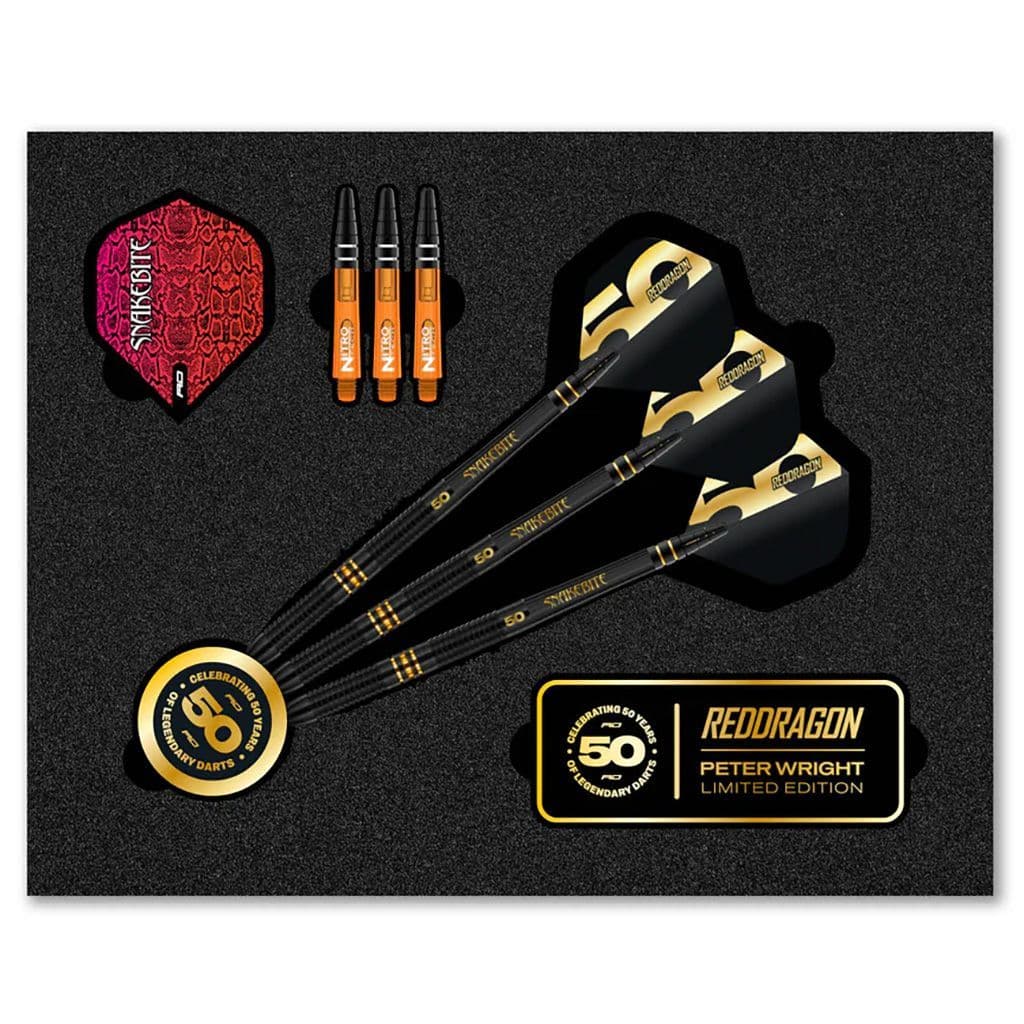 Peter Wright 50 Years player Limited Edition darts set