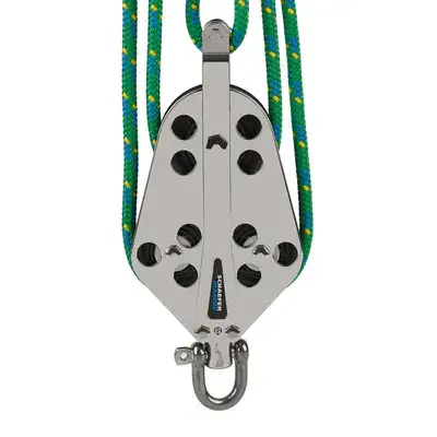 Stainless Fiddle Block with Becket 10-55