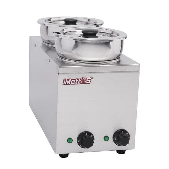 Bain Marie With 2 Round Pots 2 x 3.5 Ltr - BMP-4X2 £186.42