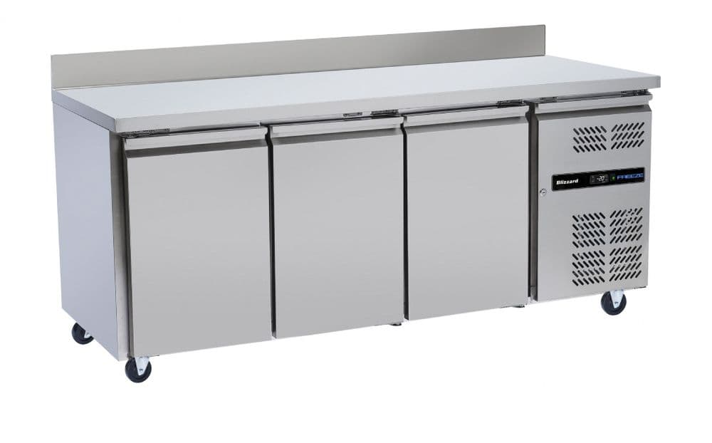 Blizzard LBC3 3 Door Gn1/1 Freezer Counter With Upstand 417L £1121.34