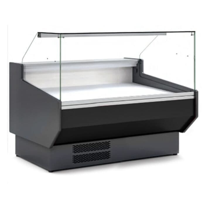 Blizzard Sigma13F 1.3m Black Flat Glass Serve Over Counter Fridge ...
