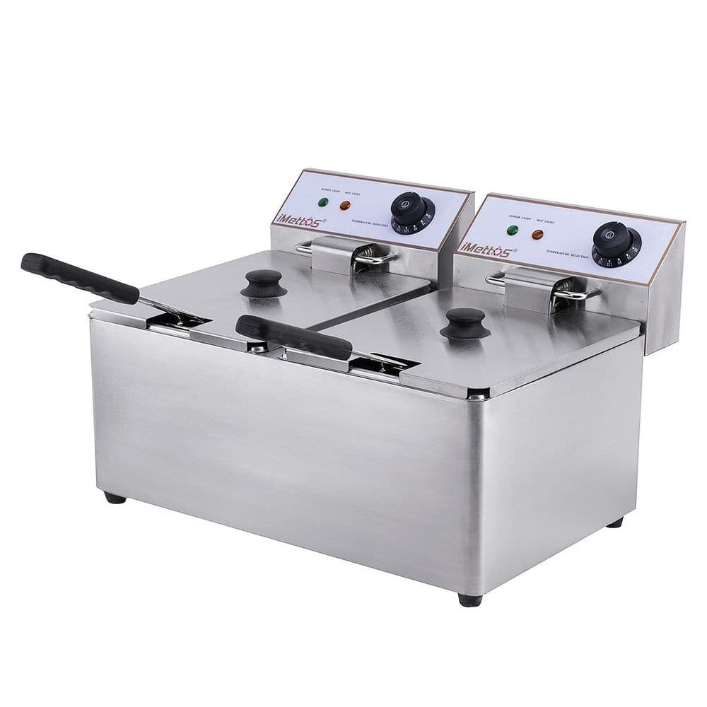 Deep Fat Fryer 2 x 8 Ltr Twin Tank - DF-8L-2 £186.42