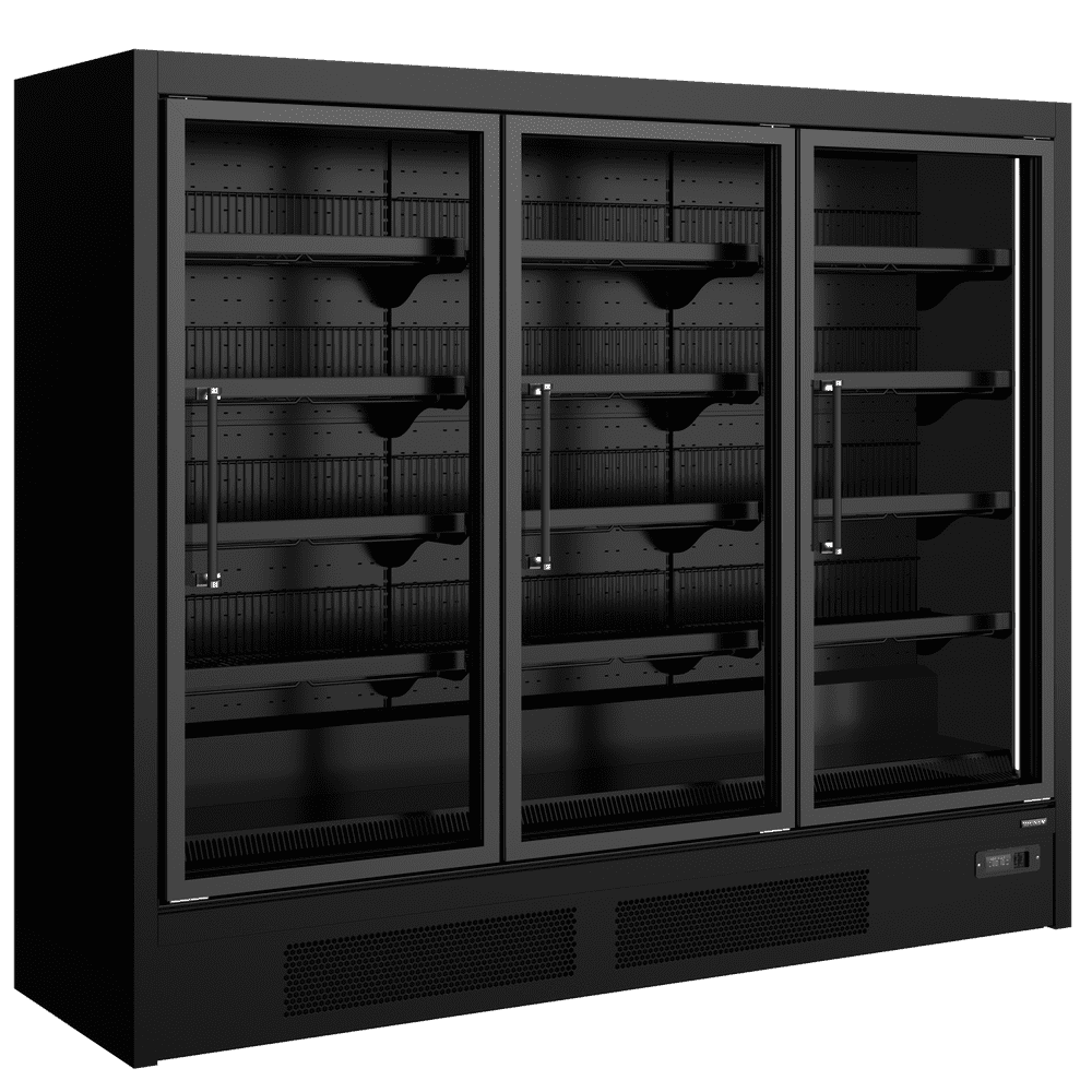 Galaxy GPF3D BLACK - Triple Glass Door Multideck Freezer