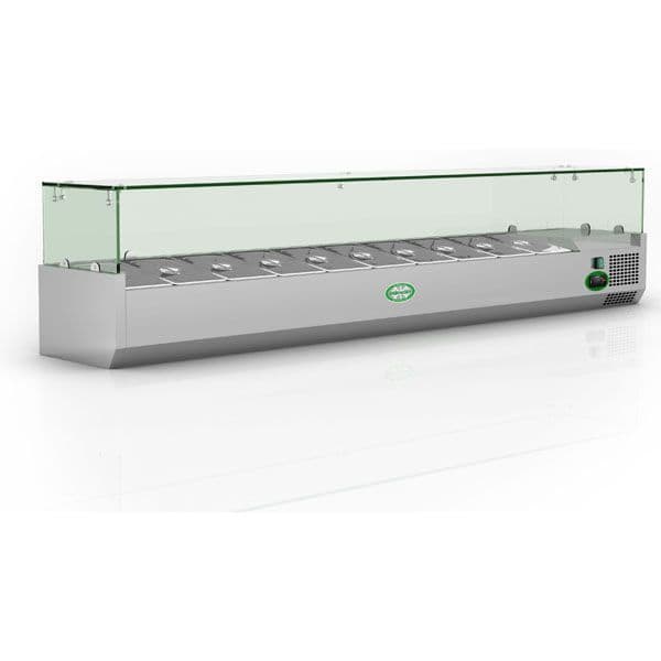 Genfrost GRX150/14 Glass Top Topping Unit 7 x 1/4GN £391.85575