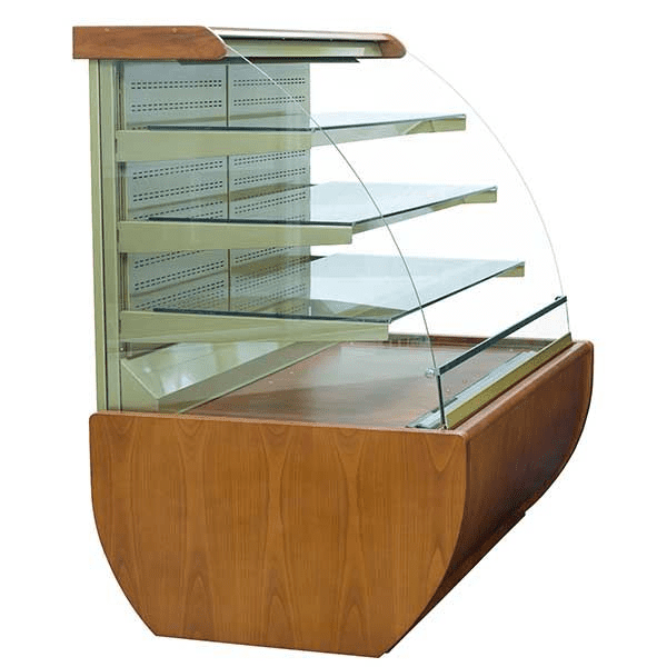 Igloo JA60WW OPEN Wood Open Front Self Service Pastry Case £1607. ...