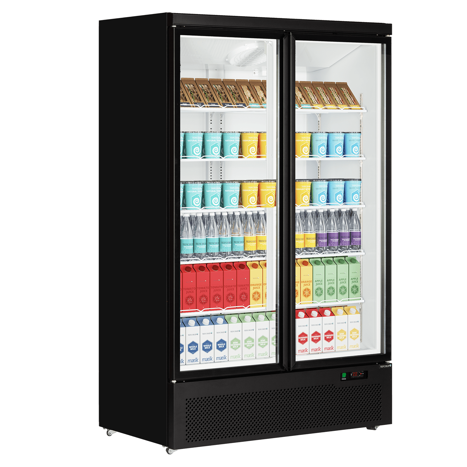 Tefcold Atom Maxi C2DB Double Door Upright Display Fridge - Wechillit