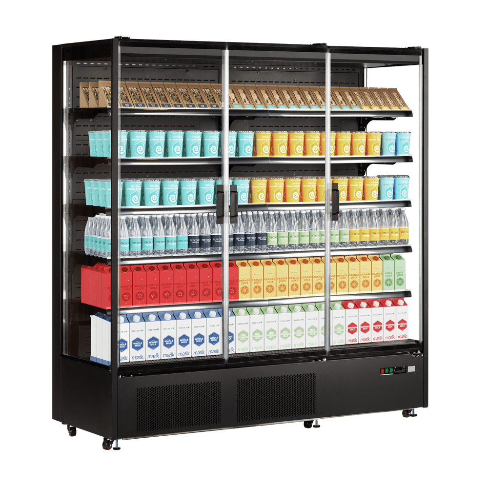 Tefcold PC1870B 1.9m Multideck Display Fridge with Glass Doors - Wechillit