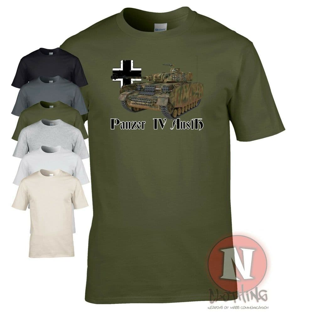 Panzer 4 Ausf H tank t-shirt WW2 German military armour World of war Tanks