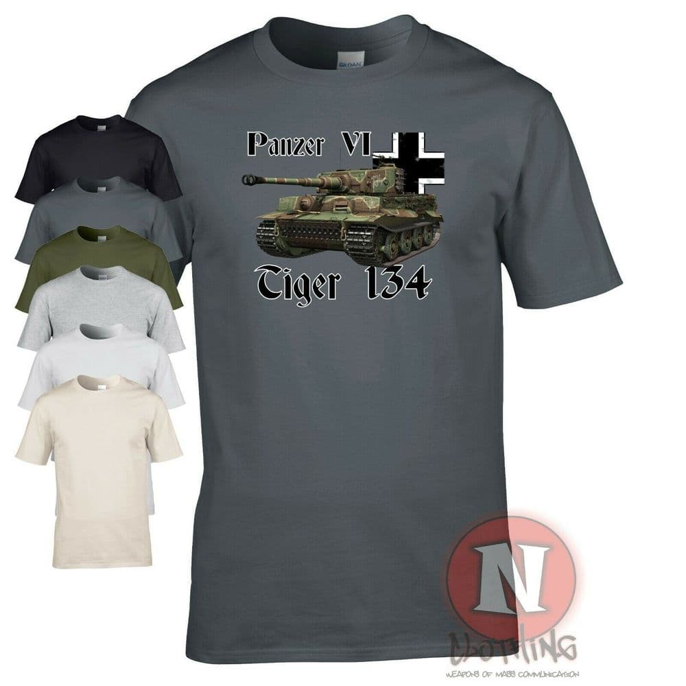 Panzer 6 Tiger 134 tank WW2 German military armour T-shirt World of war ...
